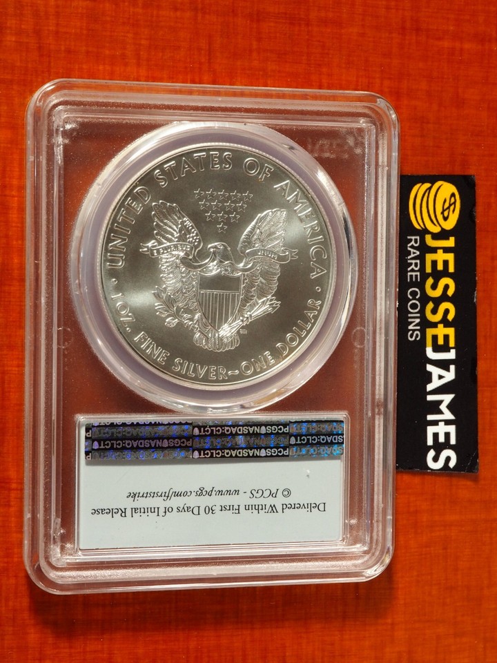 2016 $1 AMERICAN SILVER EAGLE PCGS MS70 FLAG FIRST STRIKE LABEL | eBay