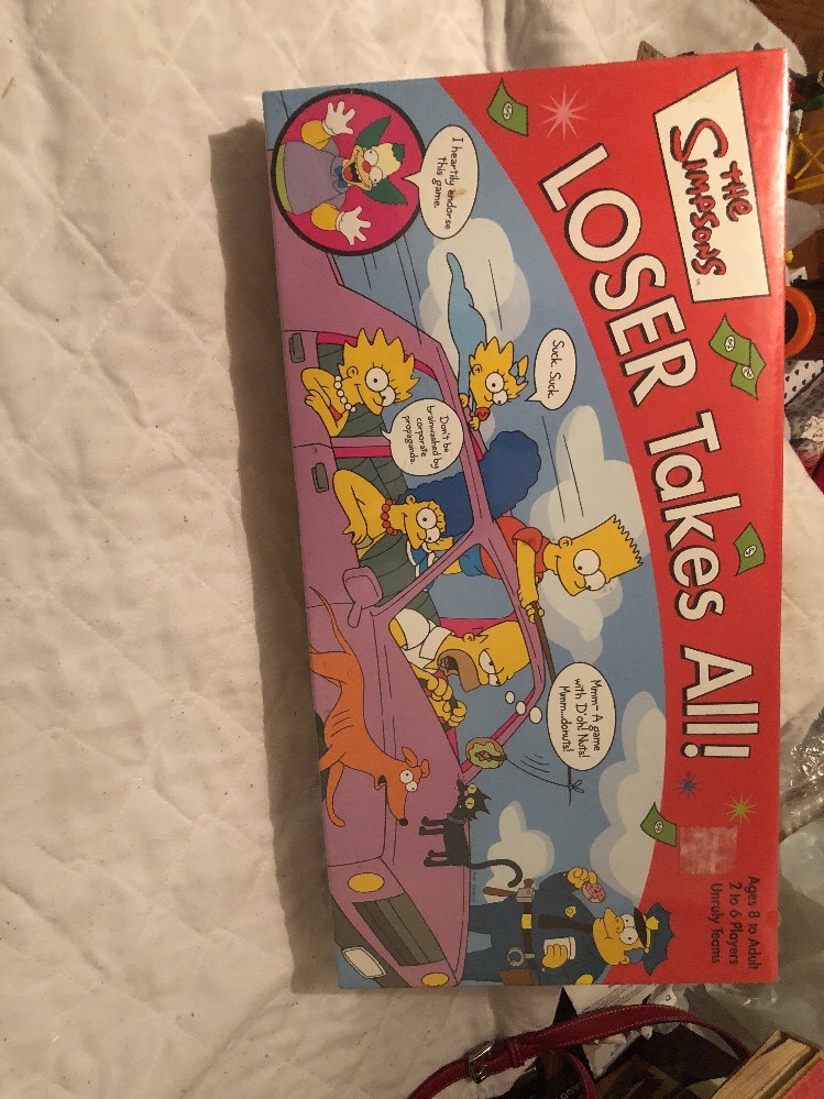 2001 The Simpsons Loser Takes All! Board Game Factory Sealed | eBay