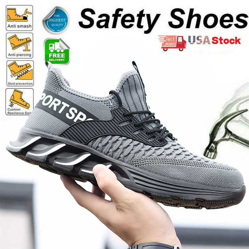 Mens Work Safety Shoes Steel Toe Cap Bulletproof Boots Indestructible ...