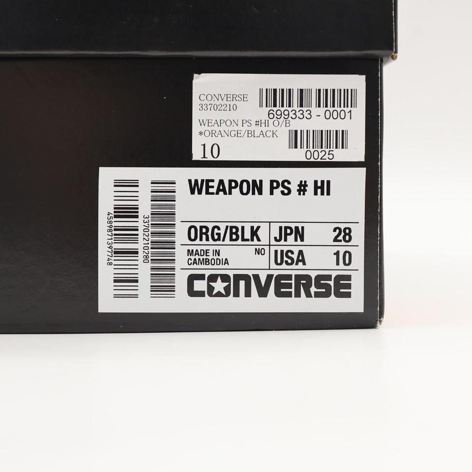 33702210 OSHMAN'S × Converse Weapon PS Hi OSHMAN’S 40th Anniversary (Men's) | eBay