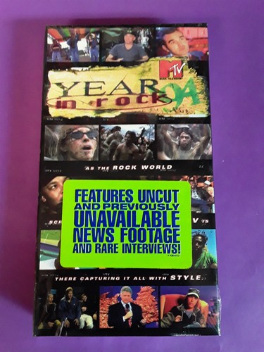 Vintage MTV Year in ROCK 94' VHS Factory Sealed Nirvana Woodstock 90s Uncut RARE | eBay