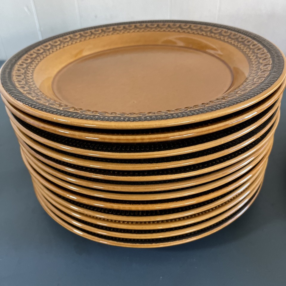 VTG 13 Pcs. Franciscan Earthenware Creole Dinner Plates & Oval Serving ...