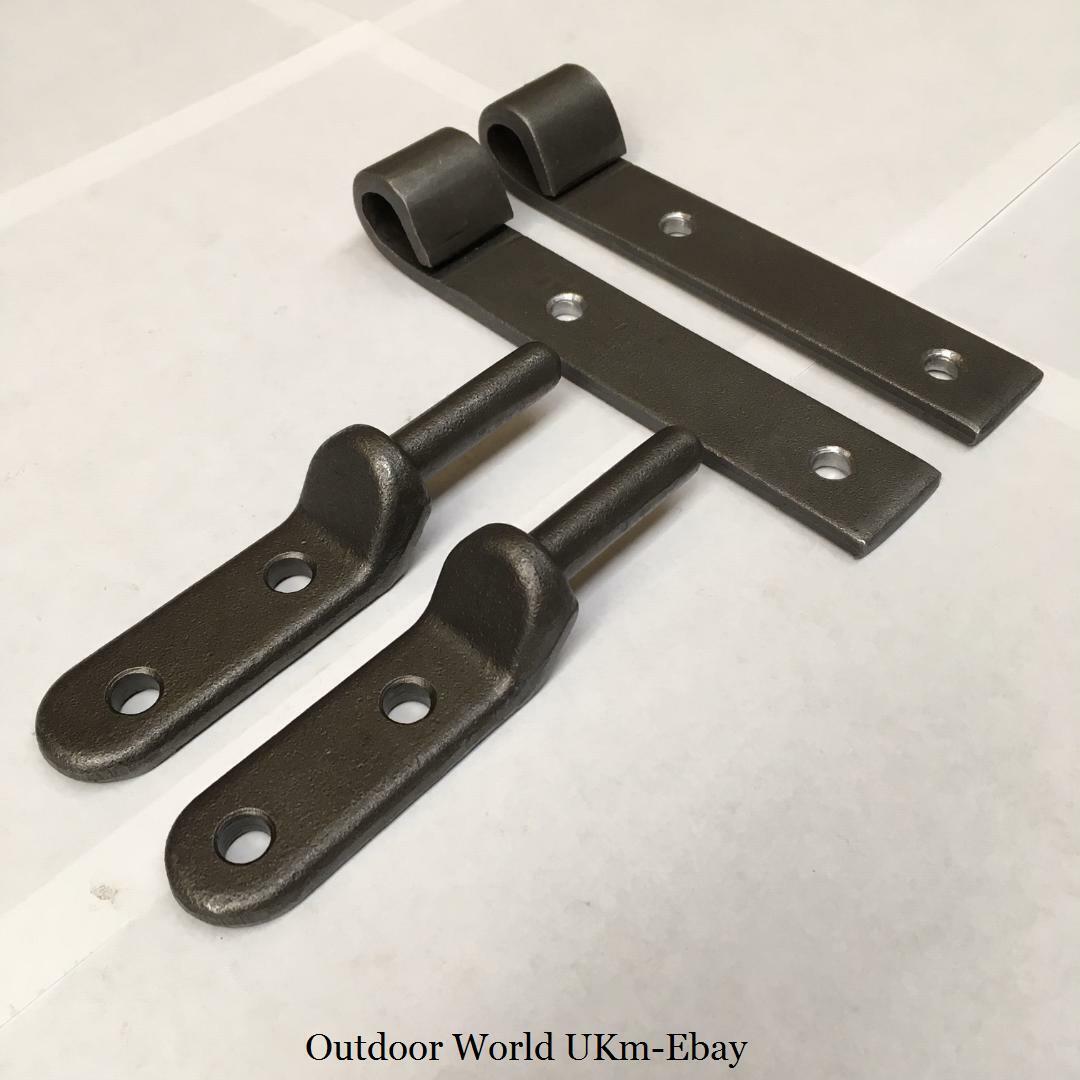Wrought Iron Gate Hinges Pins Gudgeons Hangers Bolt Weld On Metal ...