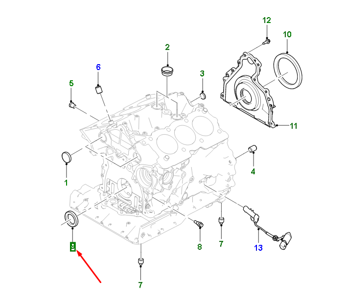 JAGUAR F-PACE X761 Front Crankshaft Oil Seal C2C11491 NEW GENUINE | eBay