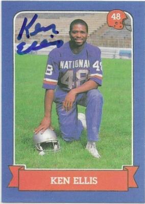 KEN ELLIS Autographed Signed Football card Pro Bowl Green Bay Packers ...