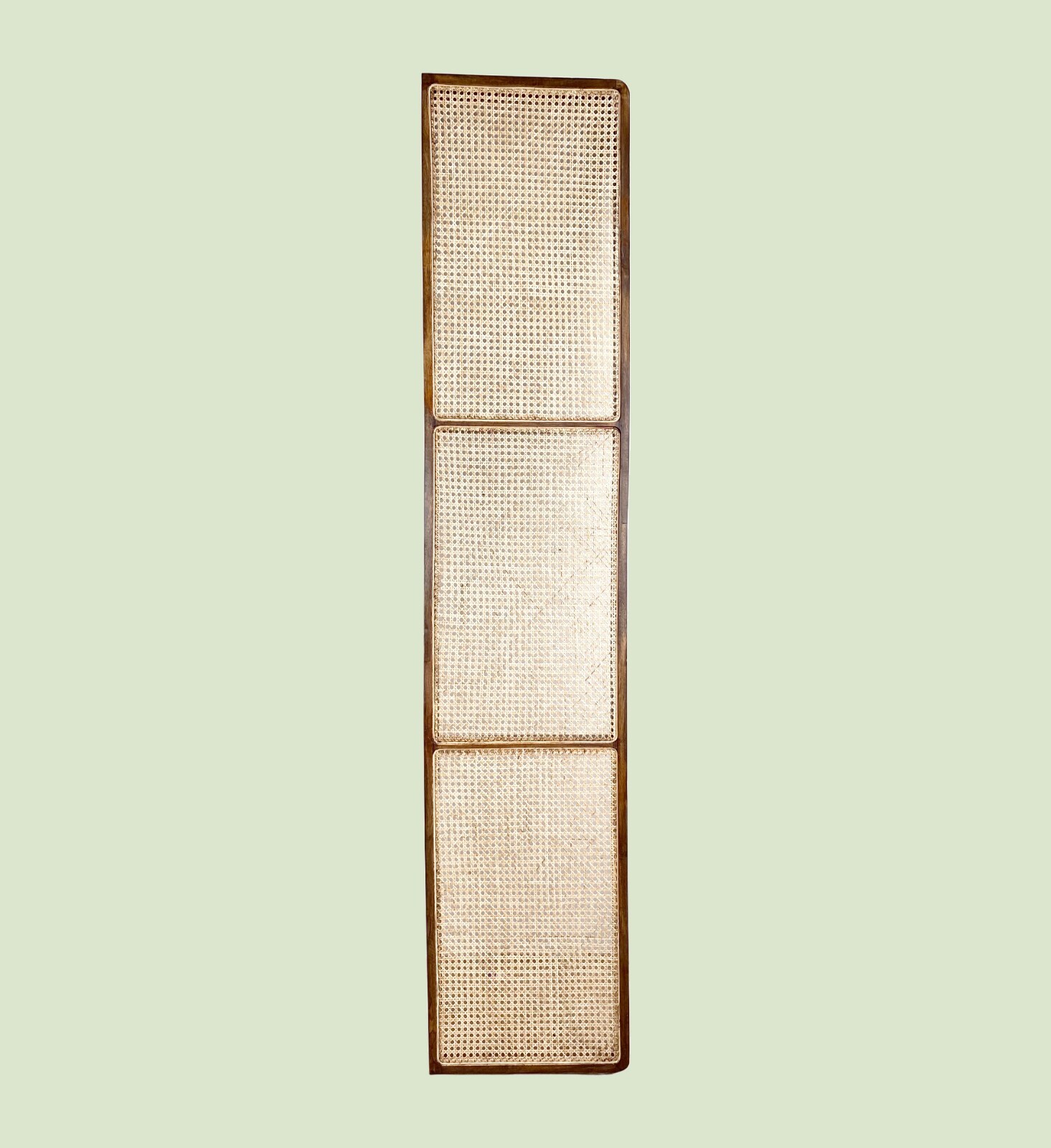 wooden cane bathroom divider, 8 feet hard wood and cane knitted ...