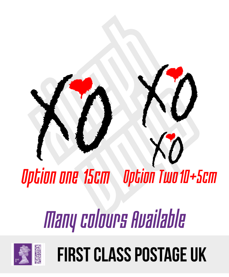 The Weeknd Xo Tattoo HK Distributors, The Weeknd XO Vinyl Sticker