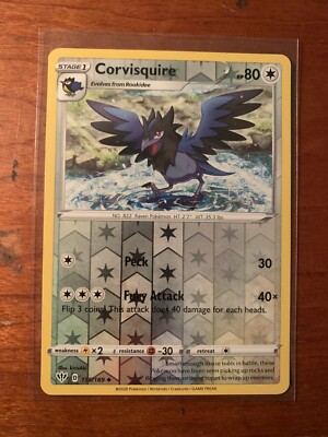 Corvisquire 155/189 Reverse Holo Darkness Ablaze Pokemon Card | eBay
