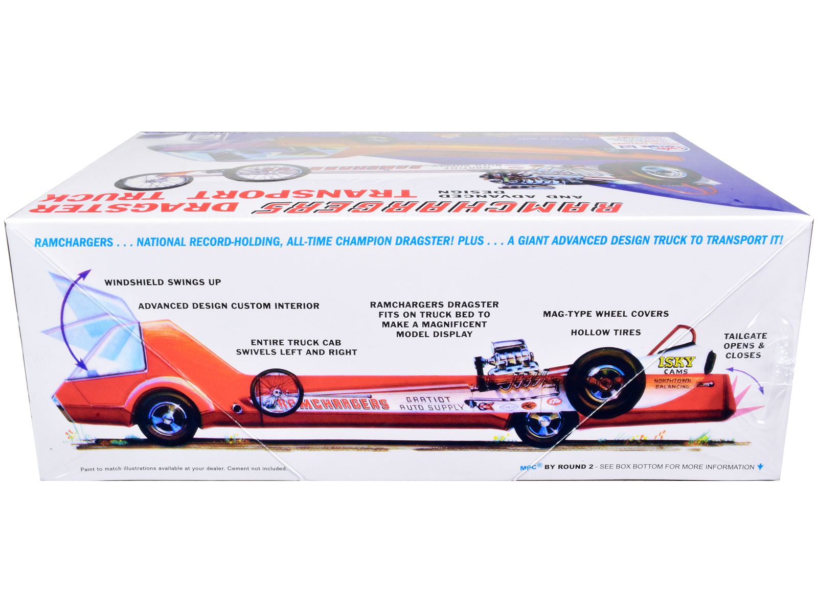 MPC MPC970 Skill 2 Model Kit Ramchargers Dragster 2 Kits in 1 1/25 ...