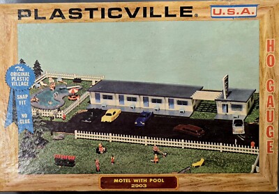 Plasticville USA Motel with Pool HO Gauge Model Kit No. 2903 | eBay