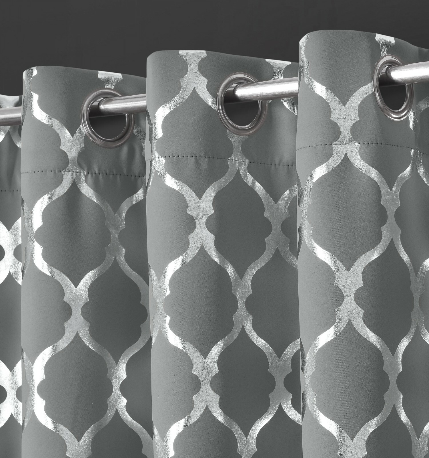 Thermal Insulated Sun Block Out Curtain Pair Ready Made Eyelet Ring Top ...