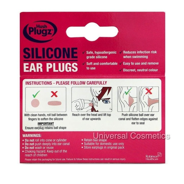 Hush Plugz Silicone Earplugs - 7 Pairs for sale online | eBay