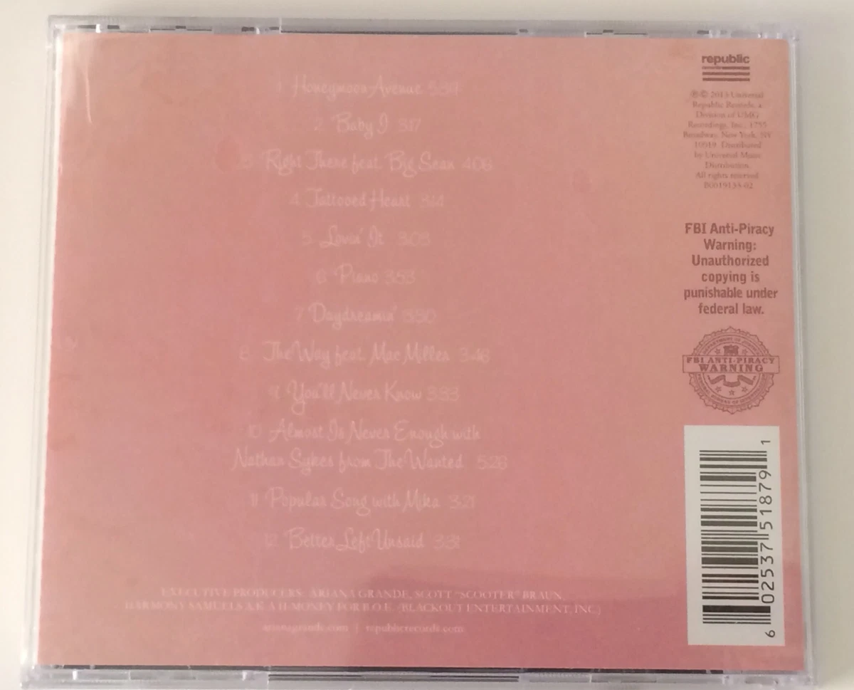Yours Truly Ariana Grande Album Cd