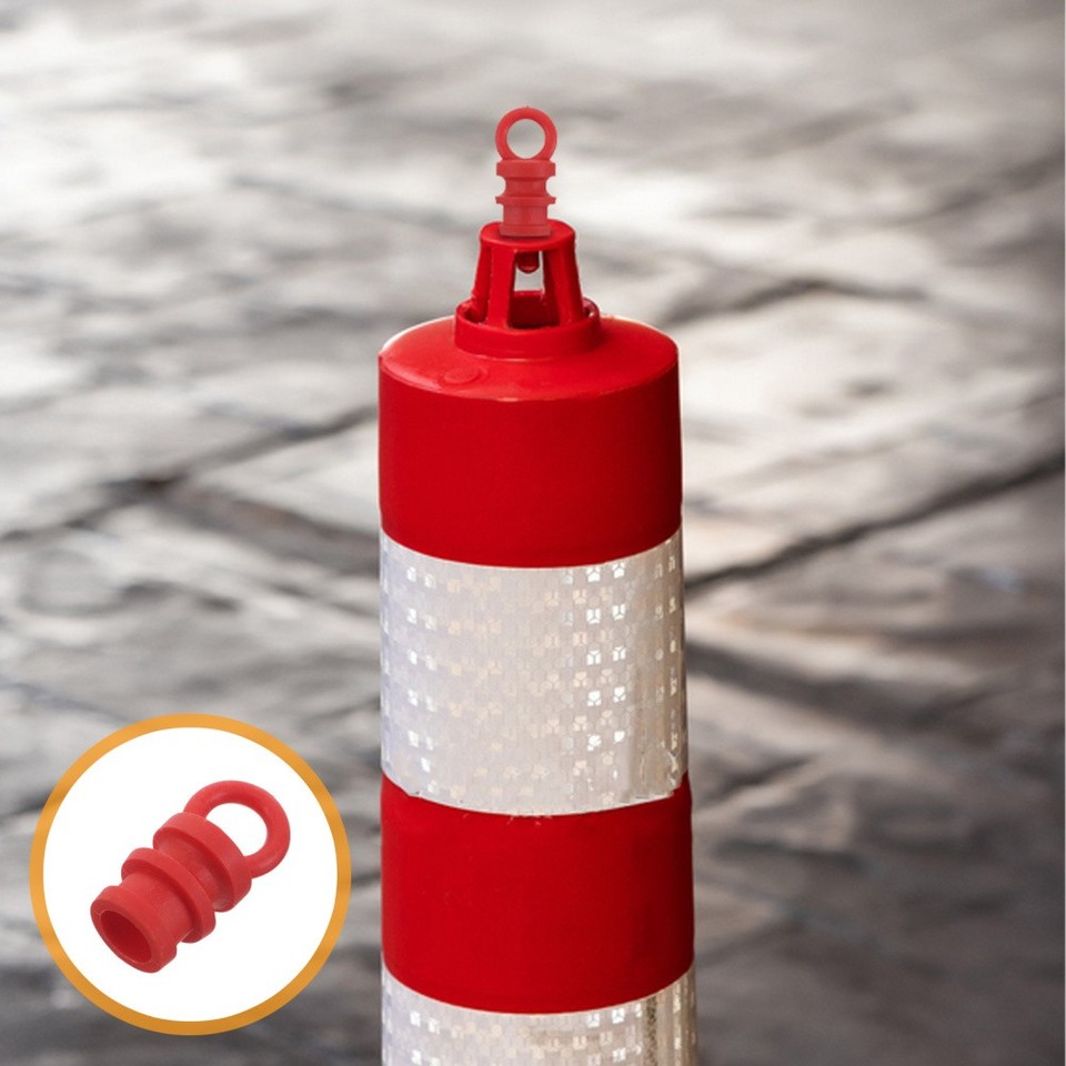 15 PCS Warning Isolation Column Accessories Plastic Cone Caps Fasteners ...