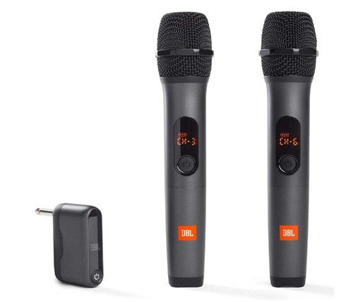 JBL Wireless Microphone Set UHF Dual Channel MIKE KTV (WIRELESSMICAS2 ...
