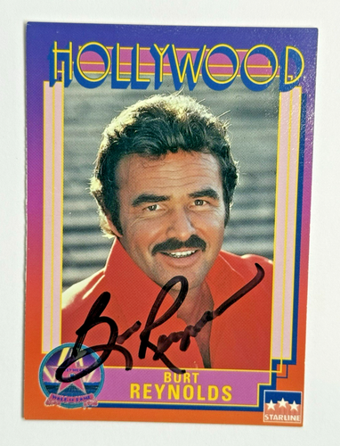 1991 Starline Hollywood #19 Burt Reynolds Signed Autographed Card RARE ...