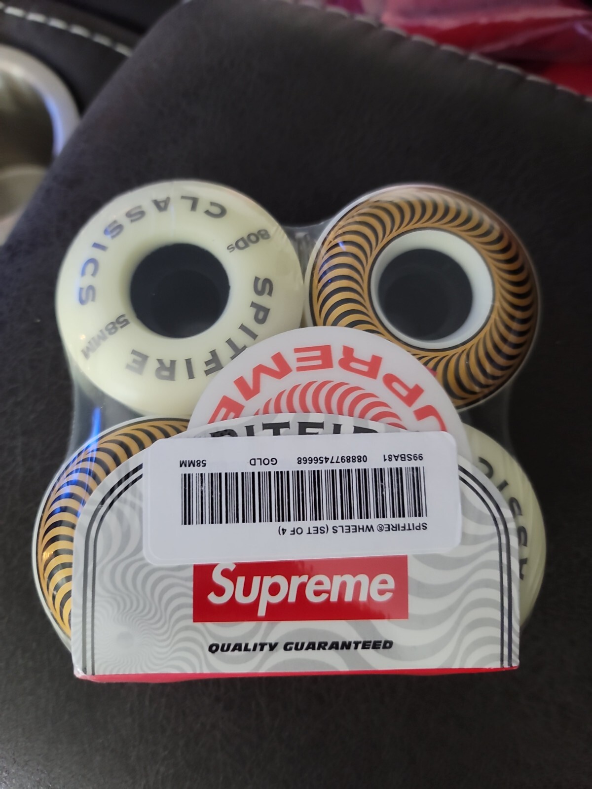SUPREME x Spitfire Classic Wheels 58mm 80DS | eBay