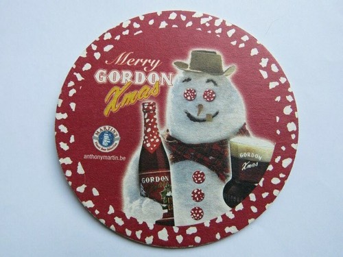 BEER Bar COASTER - Merry GORDON Xmas ~ Belgian Christmas Ale ~ John ...