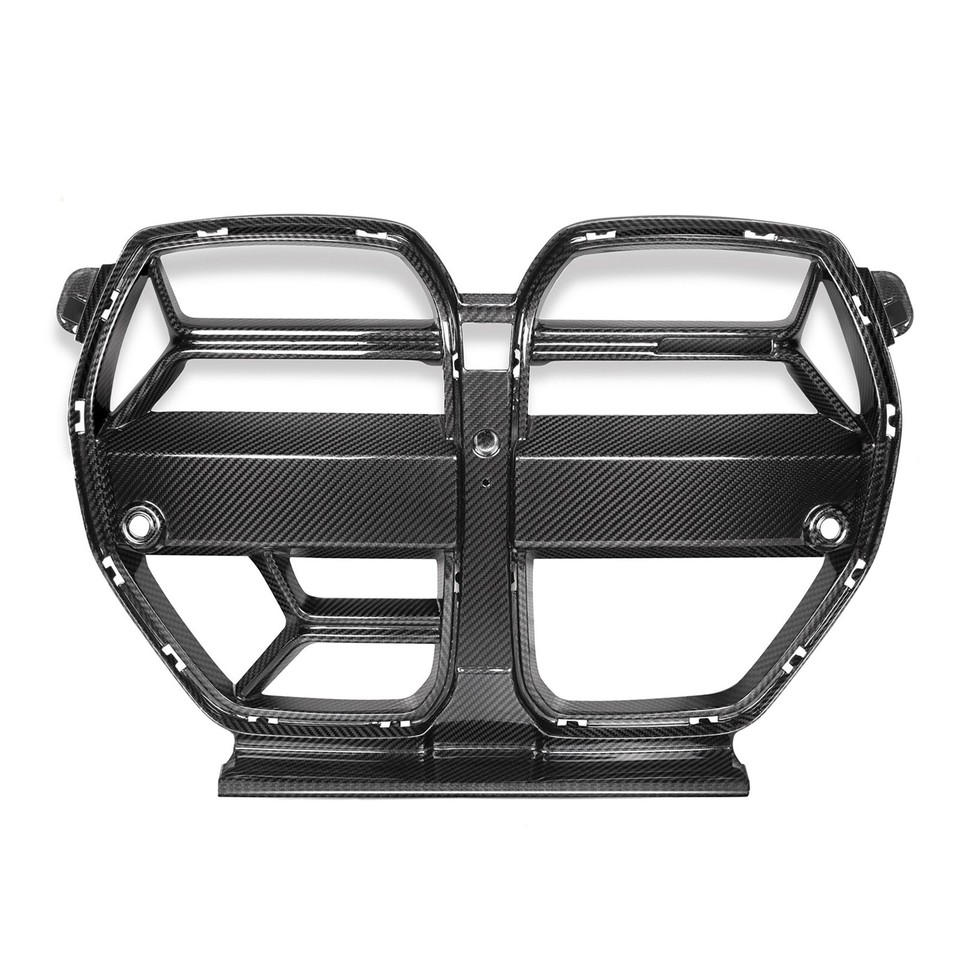 Csl Style Carbon Fiber Nose Grill Grille W/acc For 2021-24 Bmw M3 G80 ...