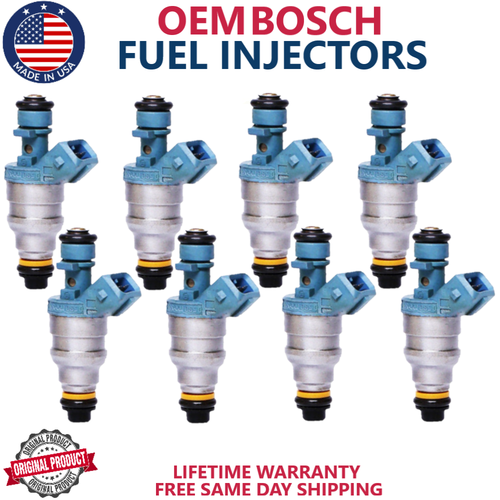 NEW OEM BOSCH 8pcs Fuel Injectors For 1992-1997 Mercedes-Benz 4.2L/5.0L ...