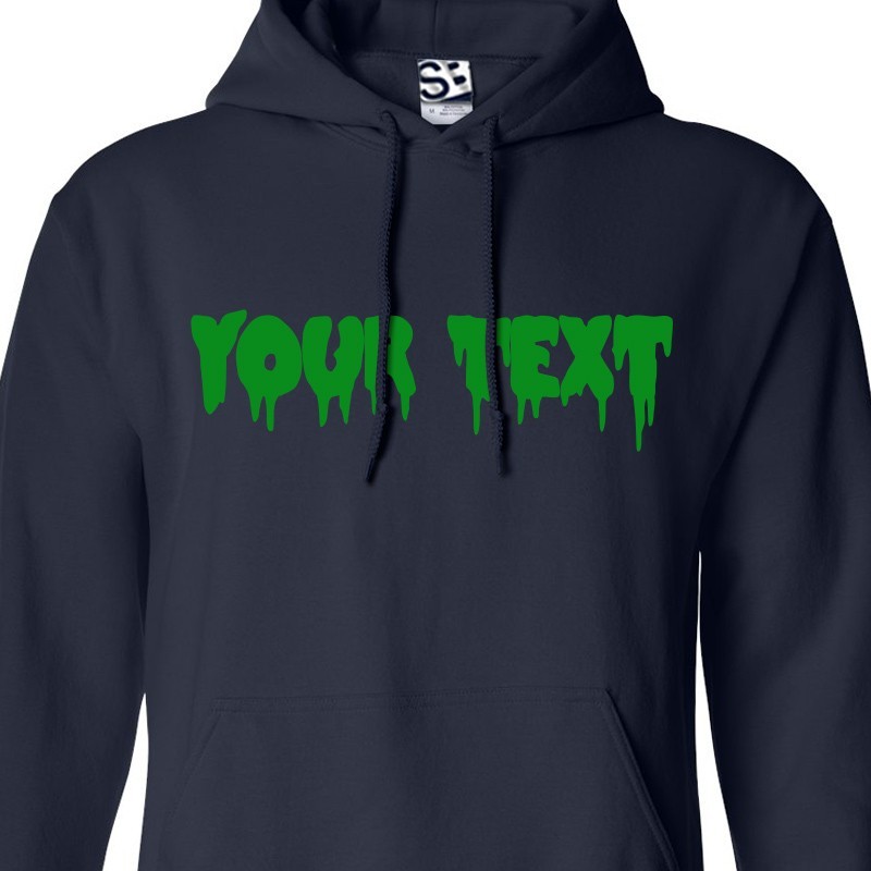 Custom Creep HOODIE Personalize Scary Halloween Blood Drip Sweatshirt ...