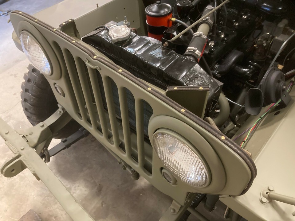 USA!! CJ2A CJ3A M38 Hood to Grill Welt anti-chafe kit Fits Ford Willys ...