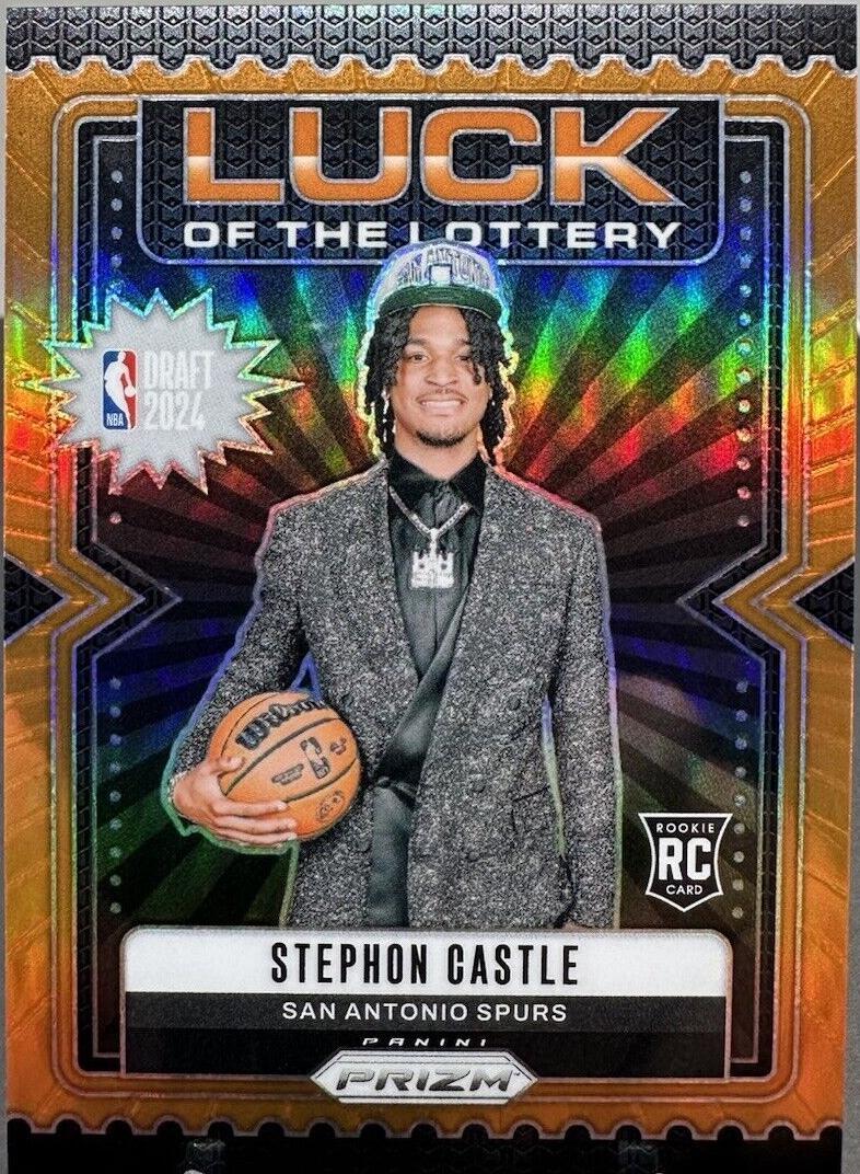 2024-25 Panini Prizm - Luck of the Lottery Stephon Castle #12 Orange ...
