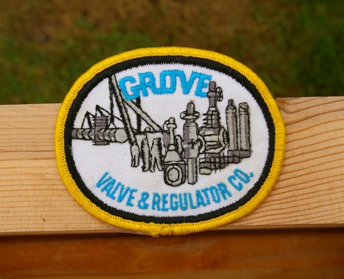 Grove Valve & Regulator Co. 3 5/8" Embroidered Patch | eBay