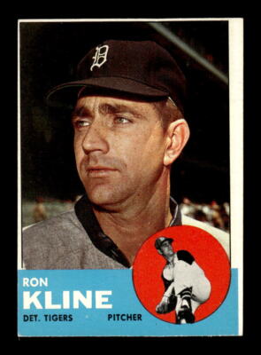 1963 Topps Baseball #84 Ron Kline Detroit Tigers | eBay