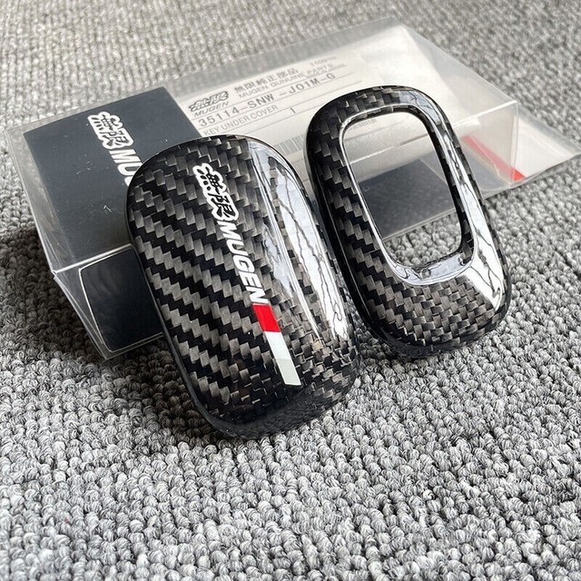 Mugen Carbon Fiber Smart Car Key Fob Cover for Civic Type R CTR Fk8 ...