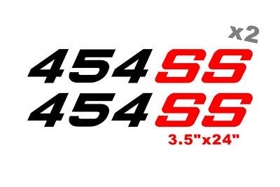 454 SS Chevy Side Bed Vinyl Decals Chevrolet Trucks Bed Stickers | eBay