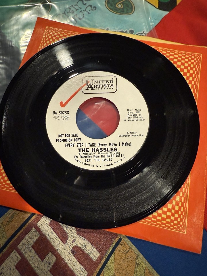 BILLY JOEL The Hassles "Every Step I Take" 1968 Promo 45 Single Billy ...
