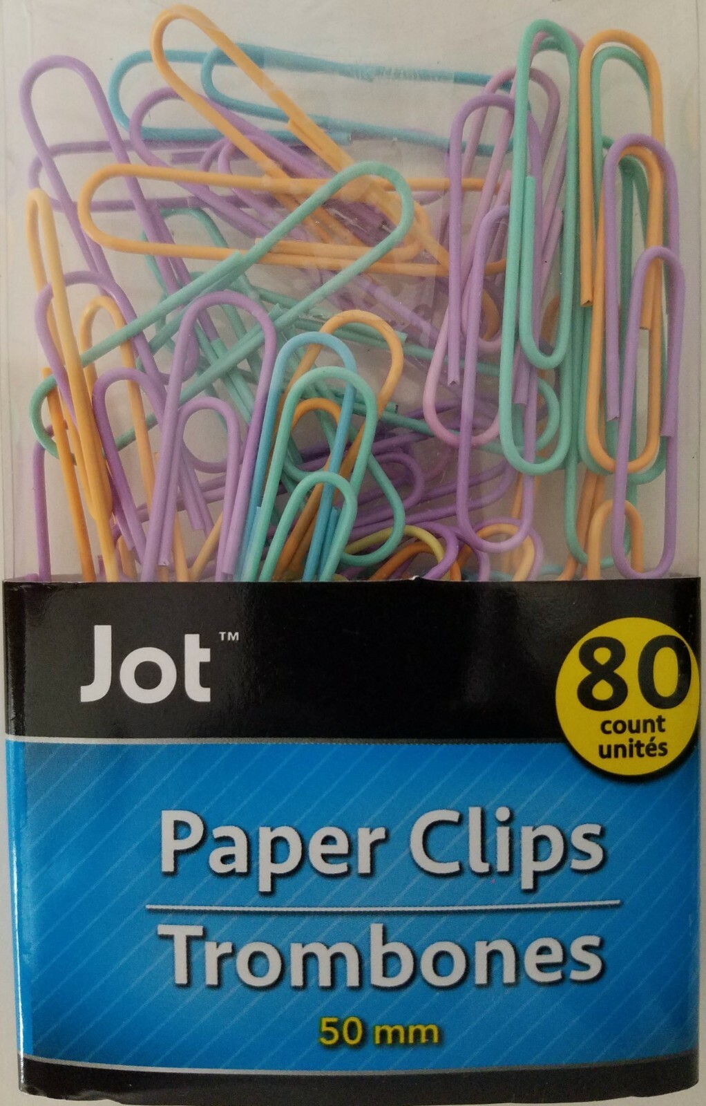 Pastel Paper Clips, Binder Clamps, Push Pins, Rubber Bands, Select Type ...
