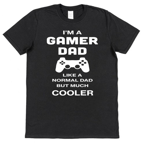 I'M A GAMER DAD COOLER T-SHIRT Mens Cotton S-XXL Gaming COD Father's ...