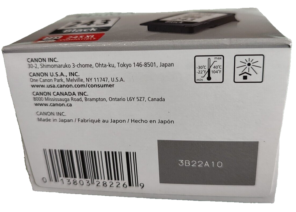 Canon Pixma 243 Black Fine Ink Cartridge - New Box! 13803282269| eBay