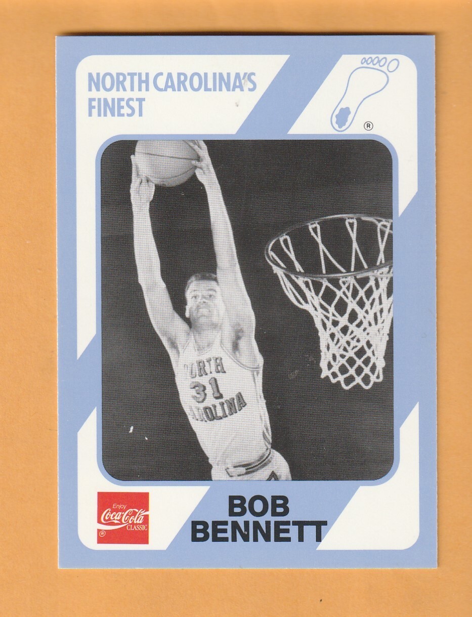 Bob Bennett North Carolina Tar Heels 1989 Card #165 Mt. Lebanon ...