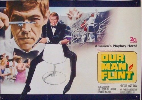 OUR MAN FLINT Japanese press movie poster JAMES COBURN GILA GOLAN RARE ...