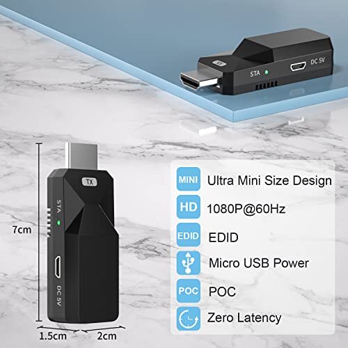 PWAYTEK HDMI extender, Use Cat5e/6 Ethernet Cable Extend Audio and ...