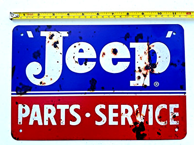 Jeep Parts Service Tin Sign Jeep Metal Sign Art Jeep Parts Service Shop ...