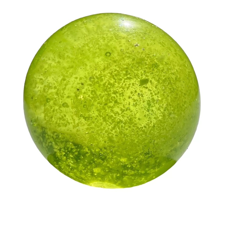 NEW! Vaseline / Uranium glass ball with AFTERGLOW / light collectible ...