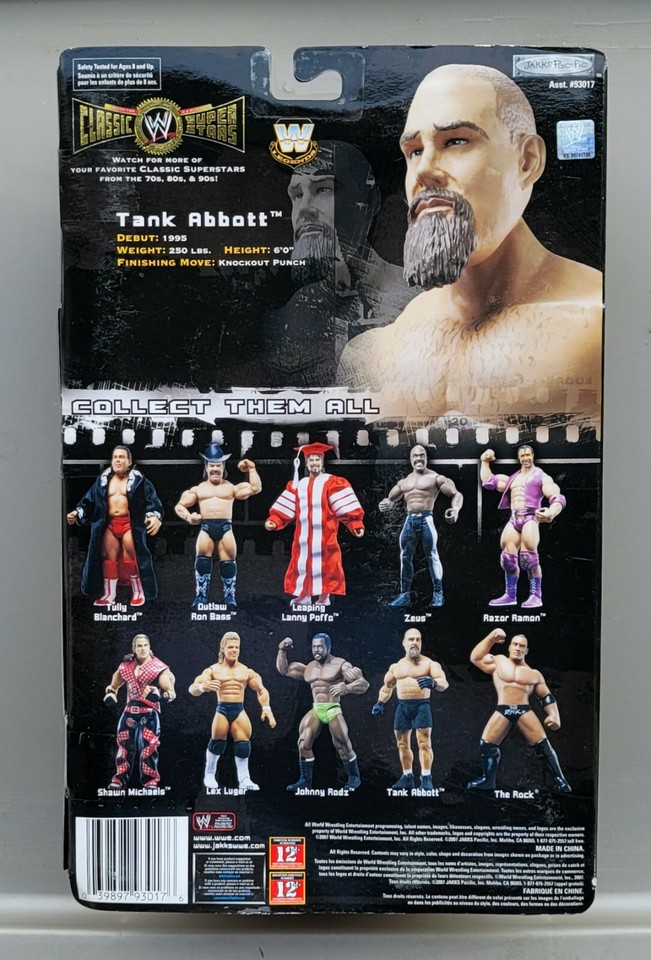 wwe wwf ljn classic superstars variant tank abbott wrestling figure | eBay