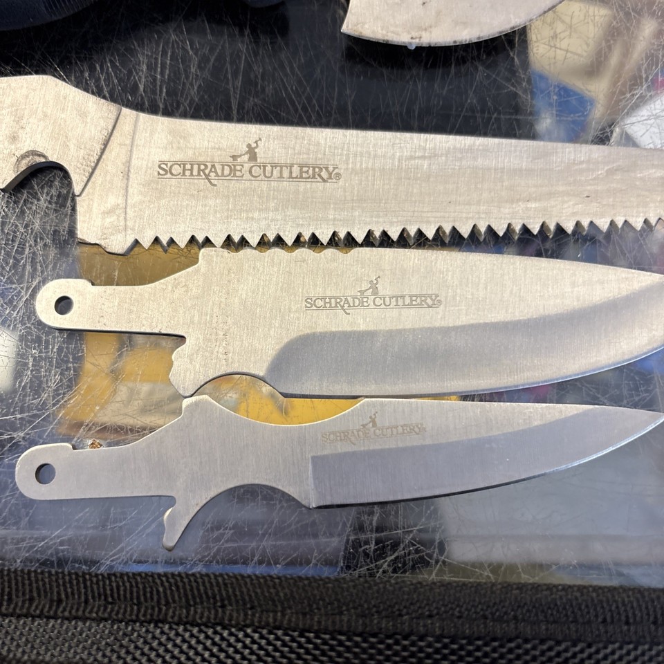 SCHRADE CUTLERY OLD TIMER HUNTER'S Interchangeable Blade Knife SET ...