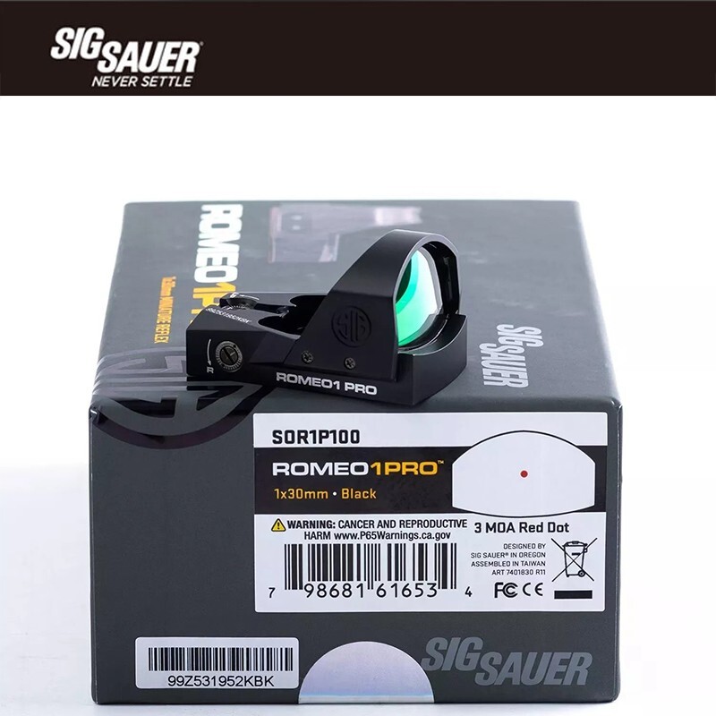 SIG SAUER ROMEO 1 Pro 1x30mm 3MOA Real Optics Reflex Red Dot Sight W ...