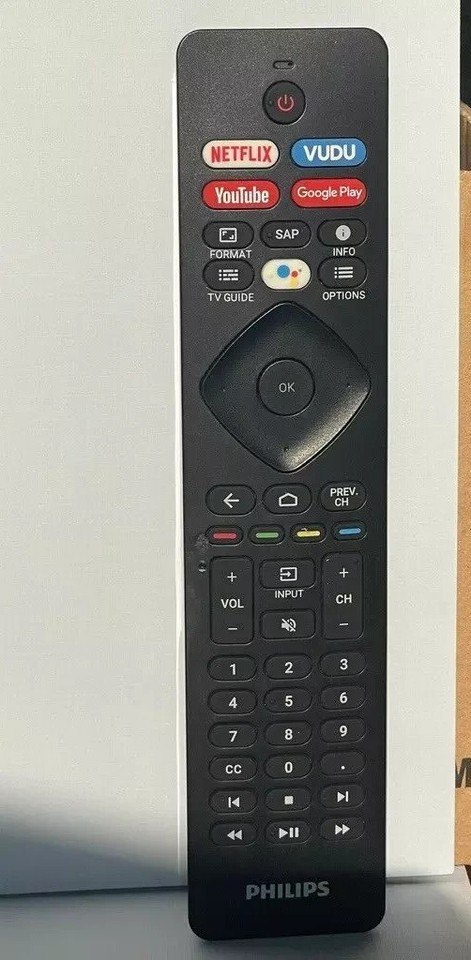 NEW Philips Android Smart TV Voice Remote RF-402A-V14 NETFLIX VUDU ...