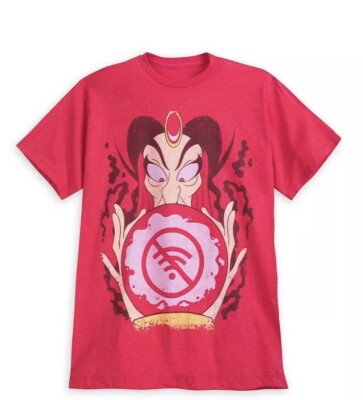 DISNEY ALADDIN JAFAR WI-FI T-SHIRT - ADULT MEDIUM PARKS EXCLUSIVE NWT ...