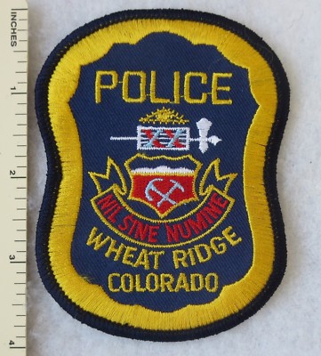 WHEAT RIDGE COLORADO POLICE PATCH Vintage ORIGINAL | eBay