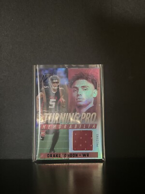 2022 Drake London Zenith Turning Pro Memorabilia Patch Relic Falcons ...