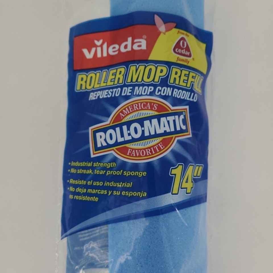 Vileda Professional Roll-O-Matic ® Original Sponge Roller Mop Refill 14 ...