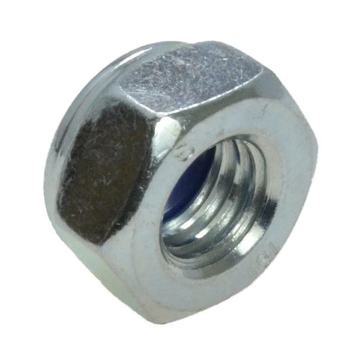 Qty 10 Hex Nyloc Nut M36 (36mm) Zinc Plated Steel Class 6 Lock Insert ...