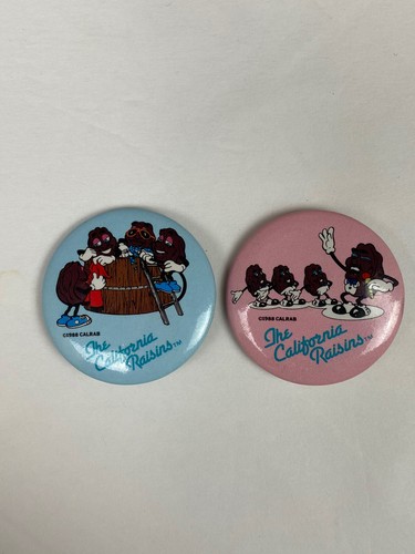 Vintage collectible Lot of 2 The California Raisins 1988 Pin back ...
